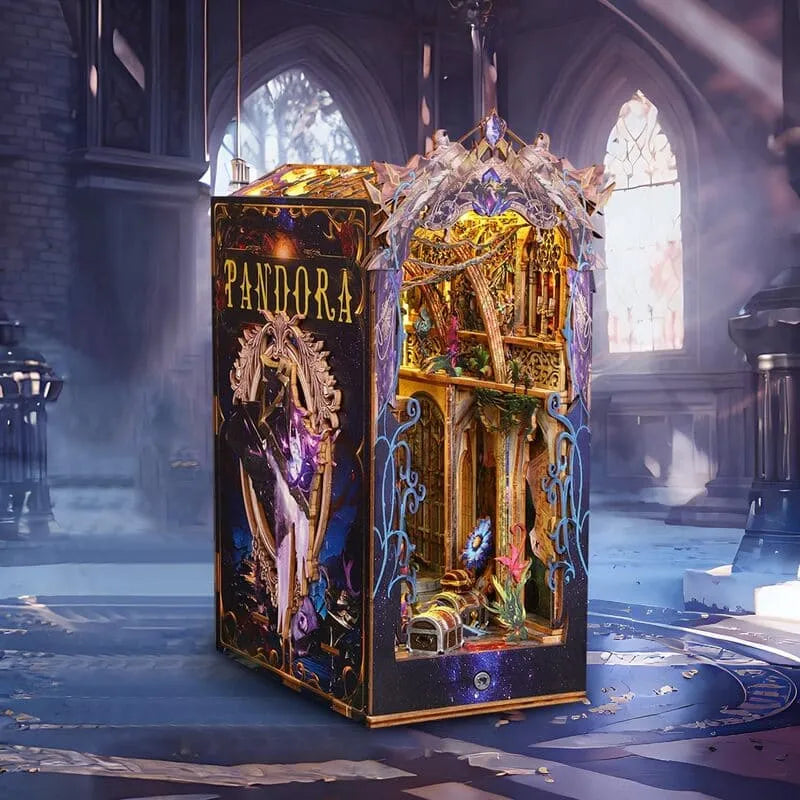 Pandora's Box: Fantasy Diorama Eco-friendly Wood LED Book Nook Kit