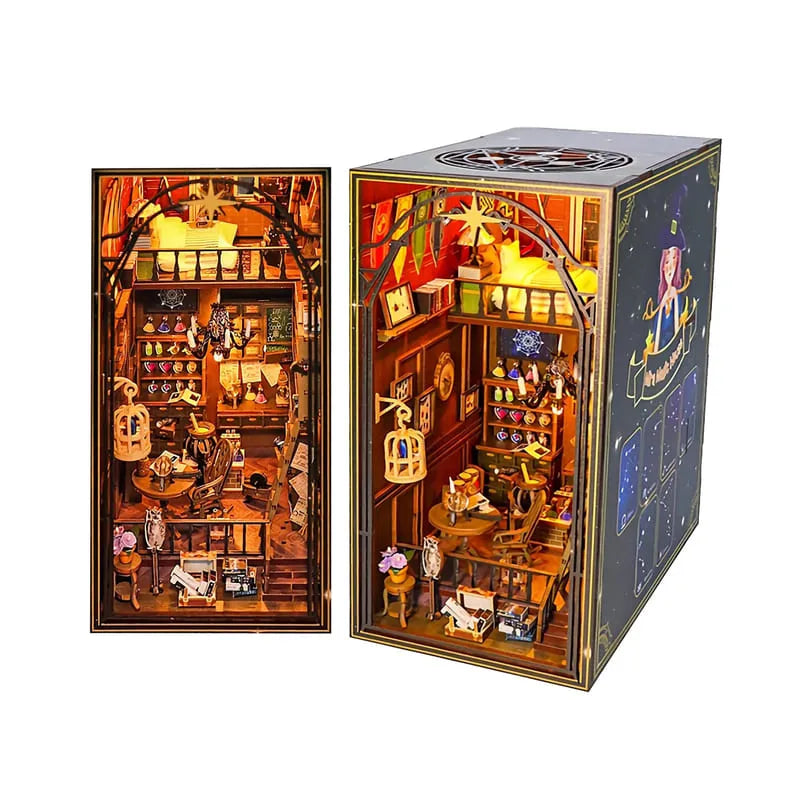 Mira Magic House: Fantasy Showpiece LED Wooden Miniature Book Nook